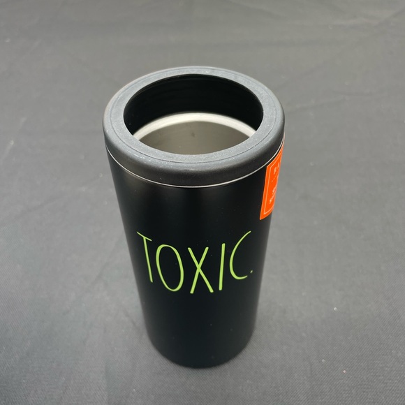 Rae Dunn | Kitchen | Rae Dunn Black And Green Toxic Slim Can Stainless ...